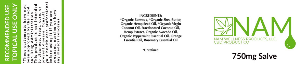 CBD Hemp Pain Cream - 750mg – NAM Wellness Products